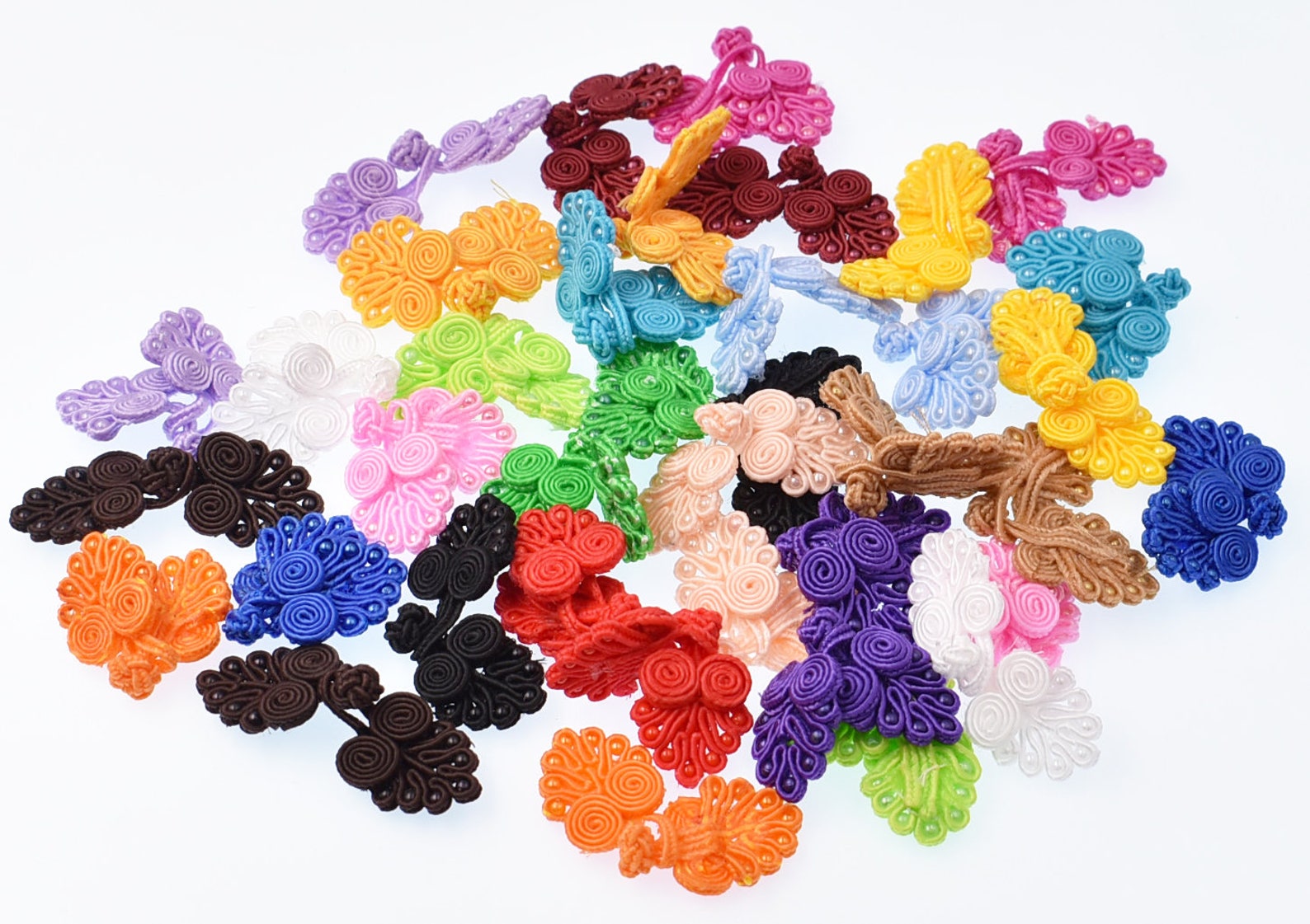 Mixed Traditional Chinese Knot Frog Buttons Closure Handmade | Etsy