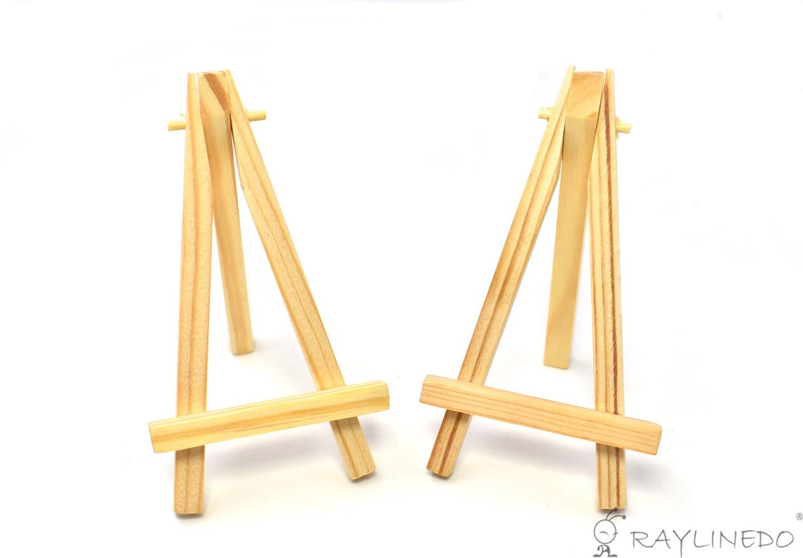 Set of 2pcs Mini Wood Display Easel 5inch Wedding Parties | Etsy