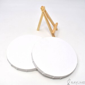 Set of 2pcs Mini Round Shaped Artist Blank Canvas Frame 15cm - Etsy