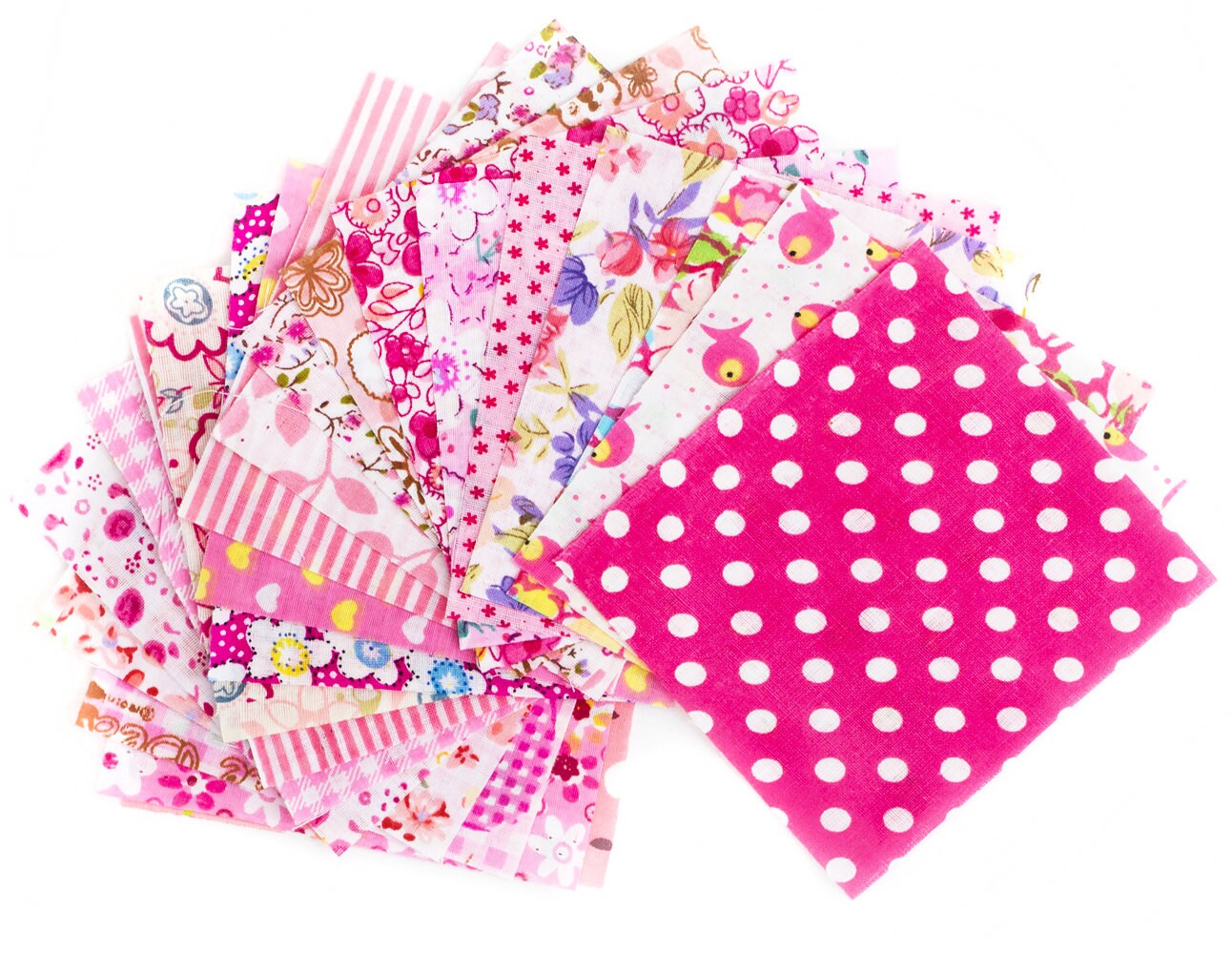 50pcs Different Pattern Patchwork Fabric Craft Printed Cotton | Etsy