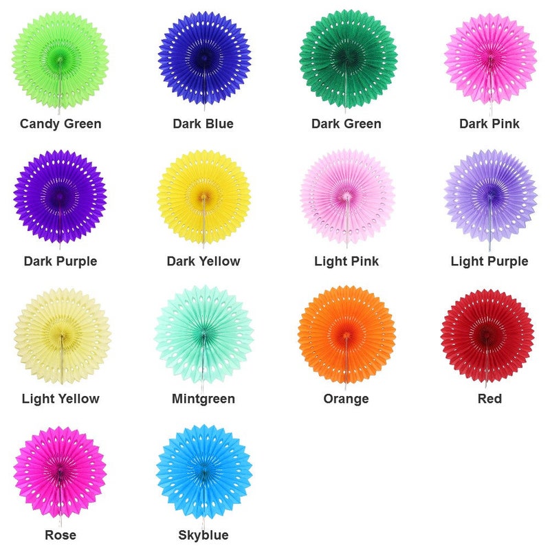 Tissue Paper Fan - Etsy