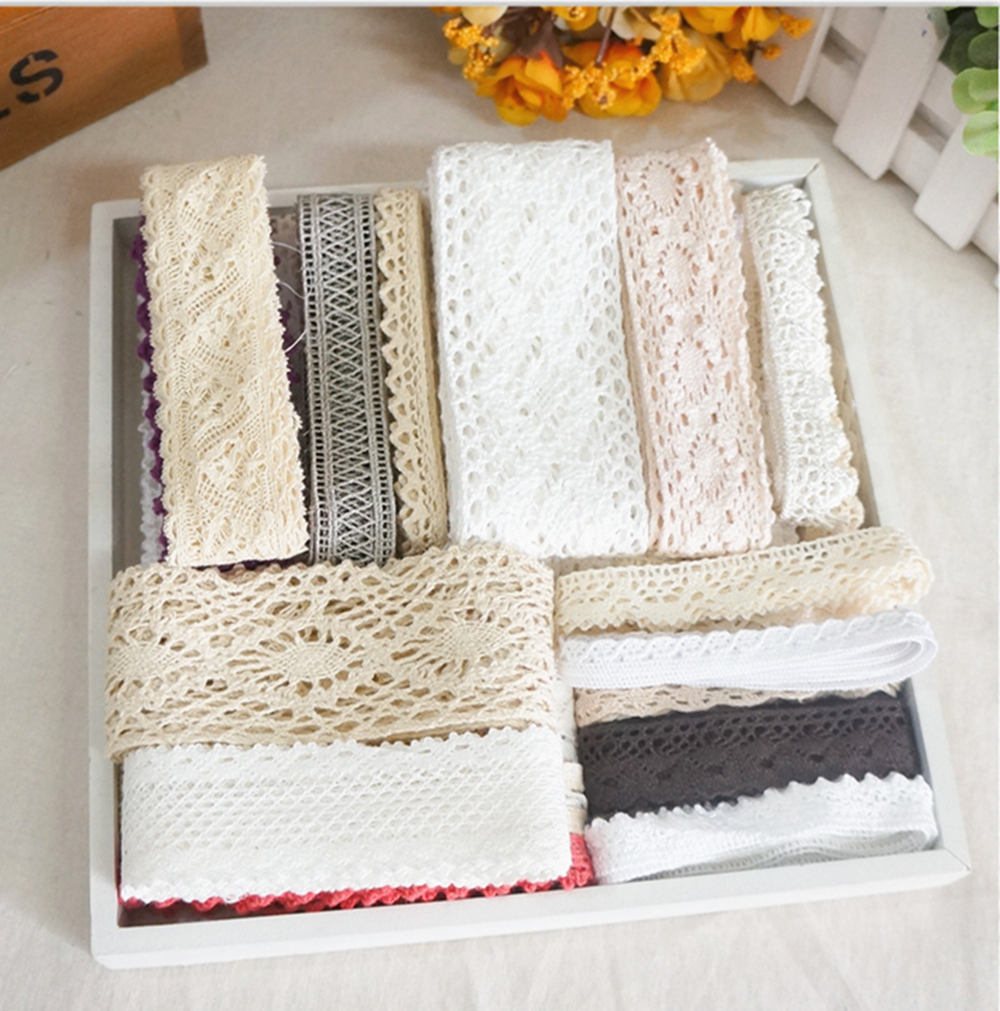 20 Meters Assorted Vintage Style Cotton Lace Ribbon Trim | Etsy