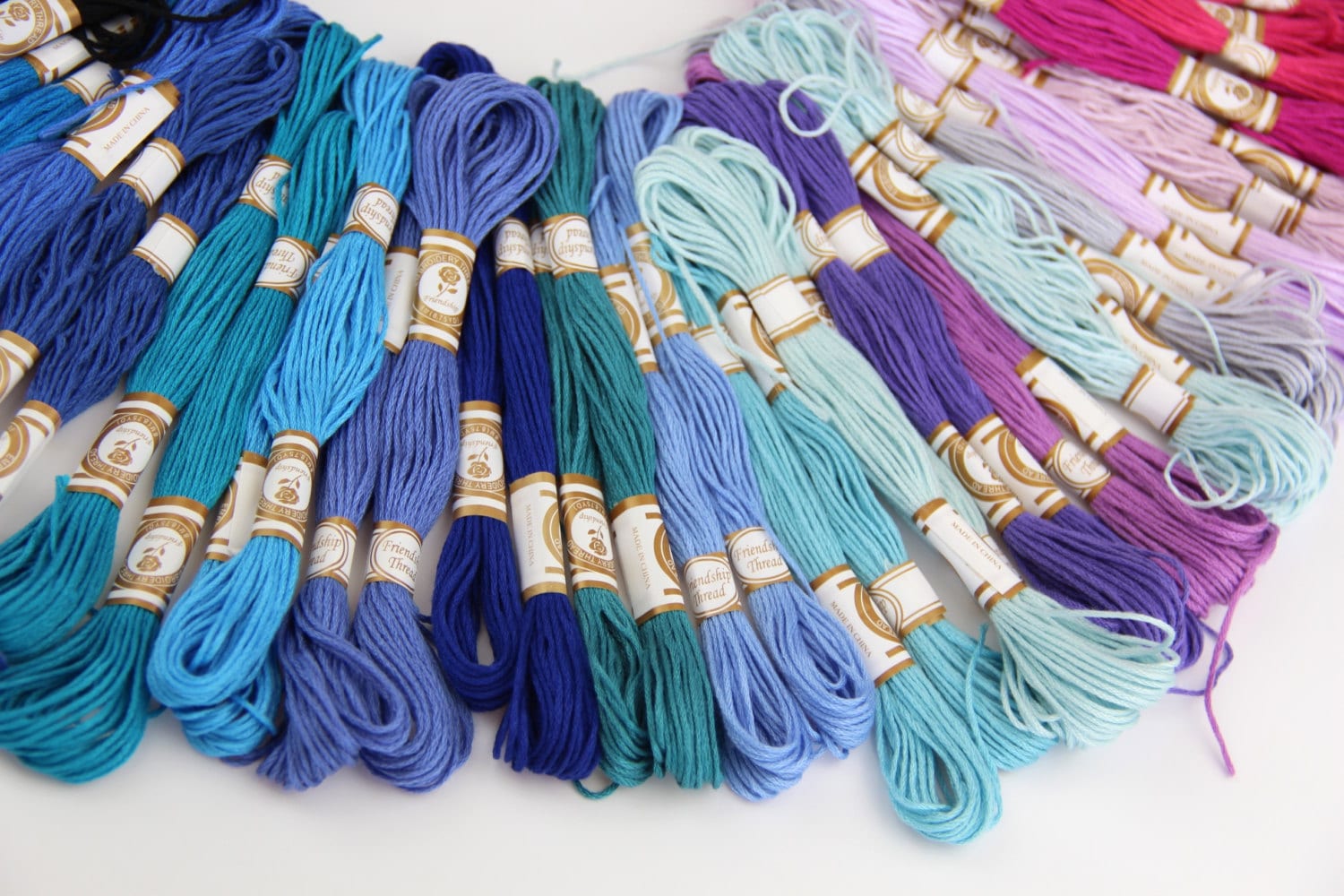 100 X Mix Colors Cross Stitch Cotton Sewing Skeins Embroidery Thread ...