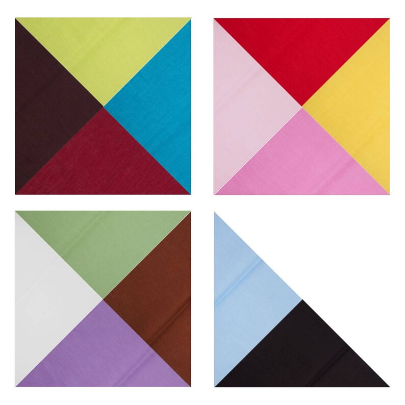 14pcs 30cmx30cm Solid Color Cotton Fabric Bundle Squares - Etsy
