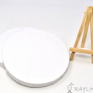 Set of 2pcs Mini Round Shaped Artist Blank Canvas Frame 15cm - Etsy