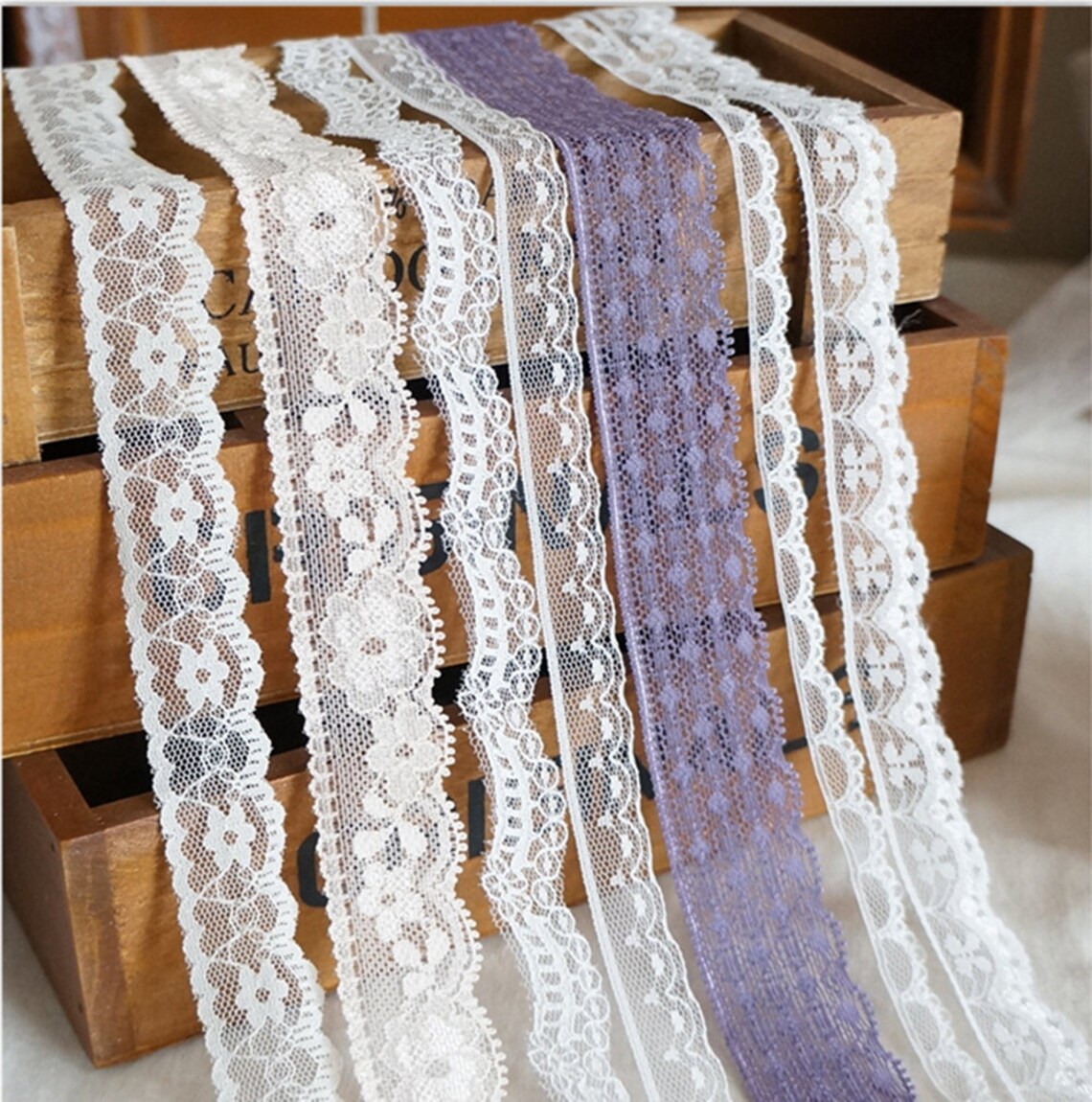 30 Meters Assorted Vintage Style Lace Ribbon Trim Bridal | Etsy