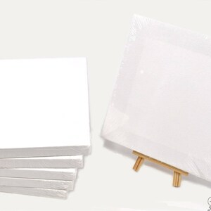 Set of 6pcs Mini Artist Blank Canvas Frame 15x15cm Oil Water Painting ...