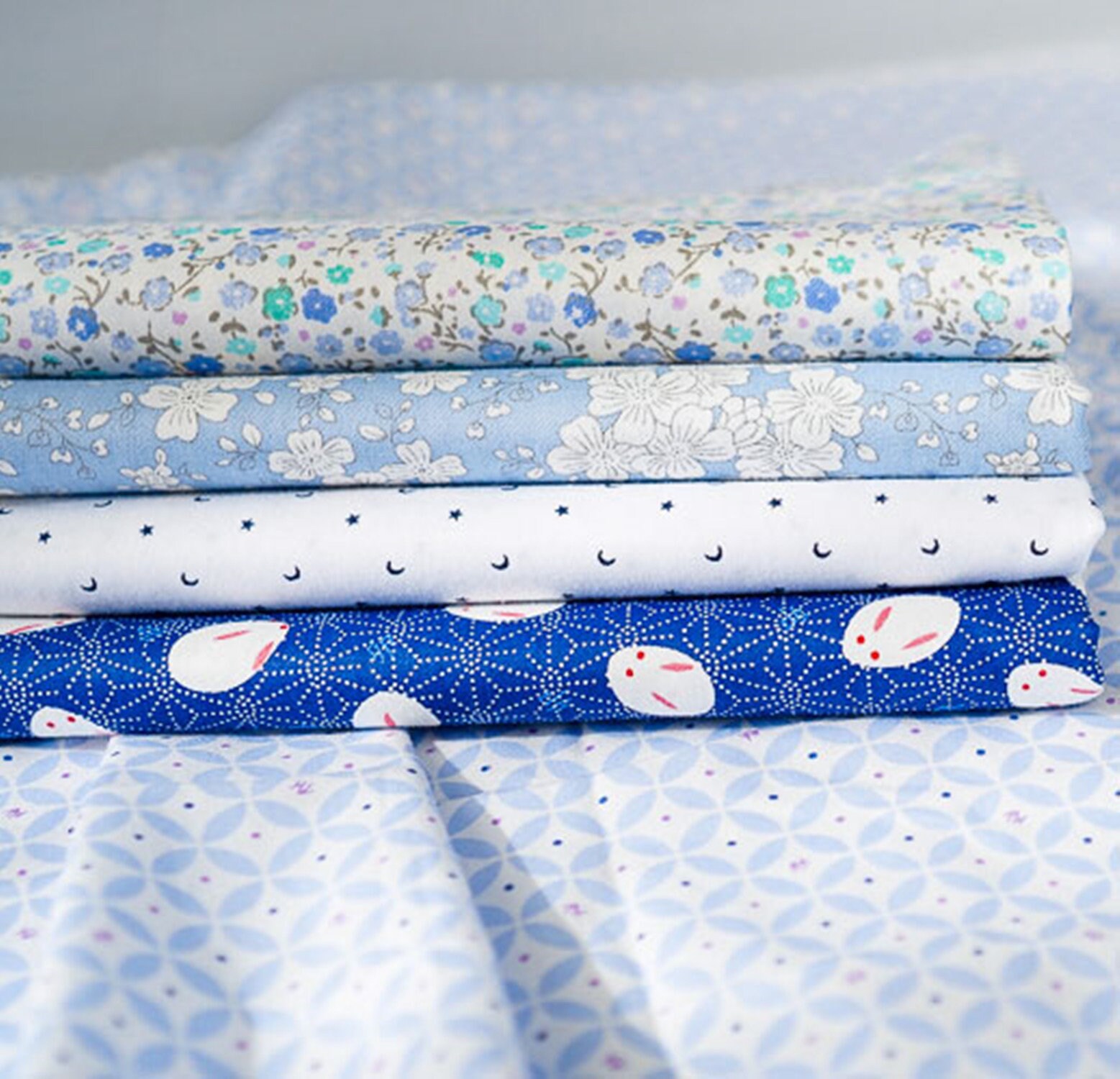 12 Different Pattern Polyester Patchwork Fabric Bundle Squares - Etsy