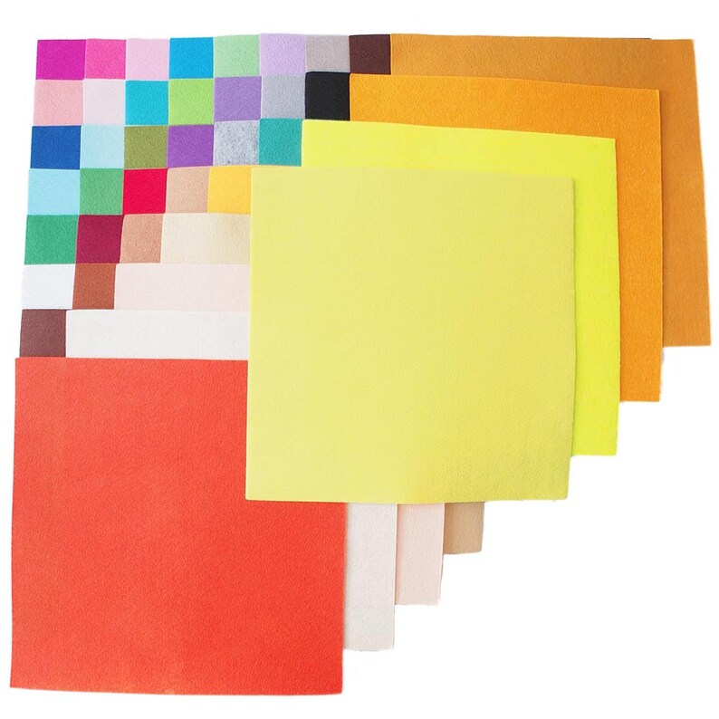 40X Different Assorted Colours Felt Fabric Nonwoven Sheet - Etsy