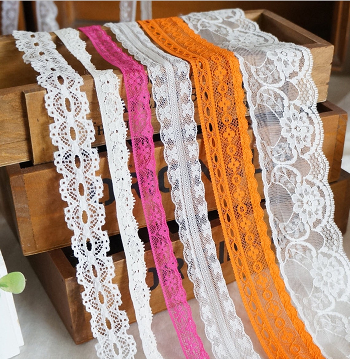 30 Meters Assorted Vintage Style Lace Ribbon Trim Bridal | Etsy