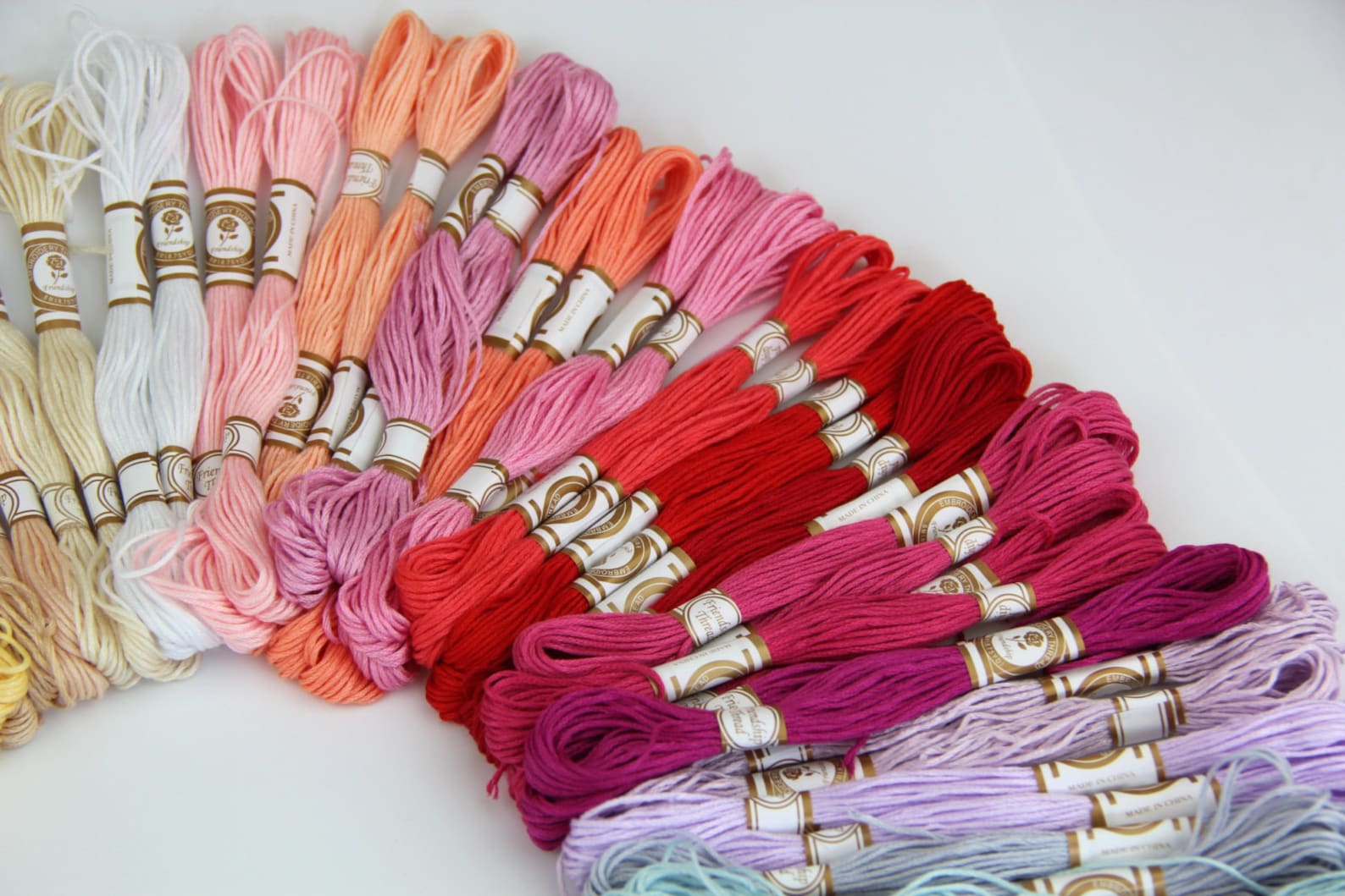 100 X Mix Colors Cross Stitch Cotton Sewing Skeins Embroidery Thread ...
