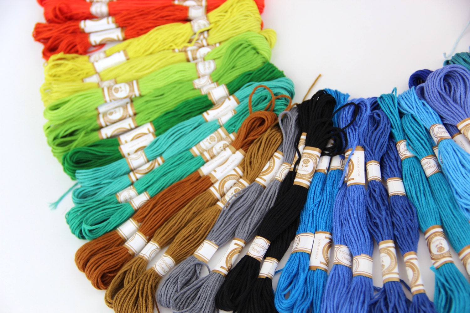 100 X Mix Colors Cross Stitch Cotton Sewing Skeins Embroidery Thread ...