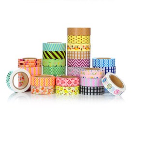 10 Roll 10M Washi Tapes Assorted Pattern Adhesive Tape Set for ...