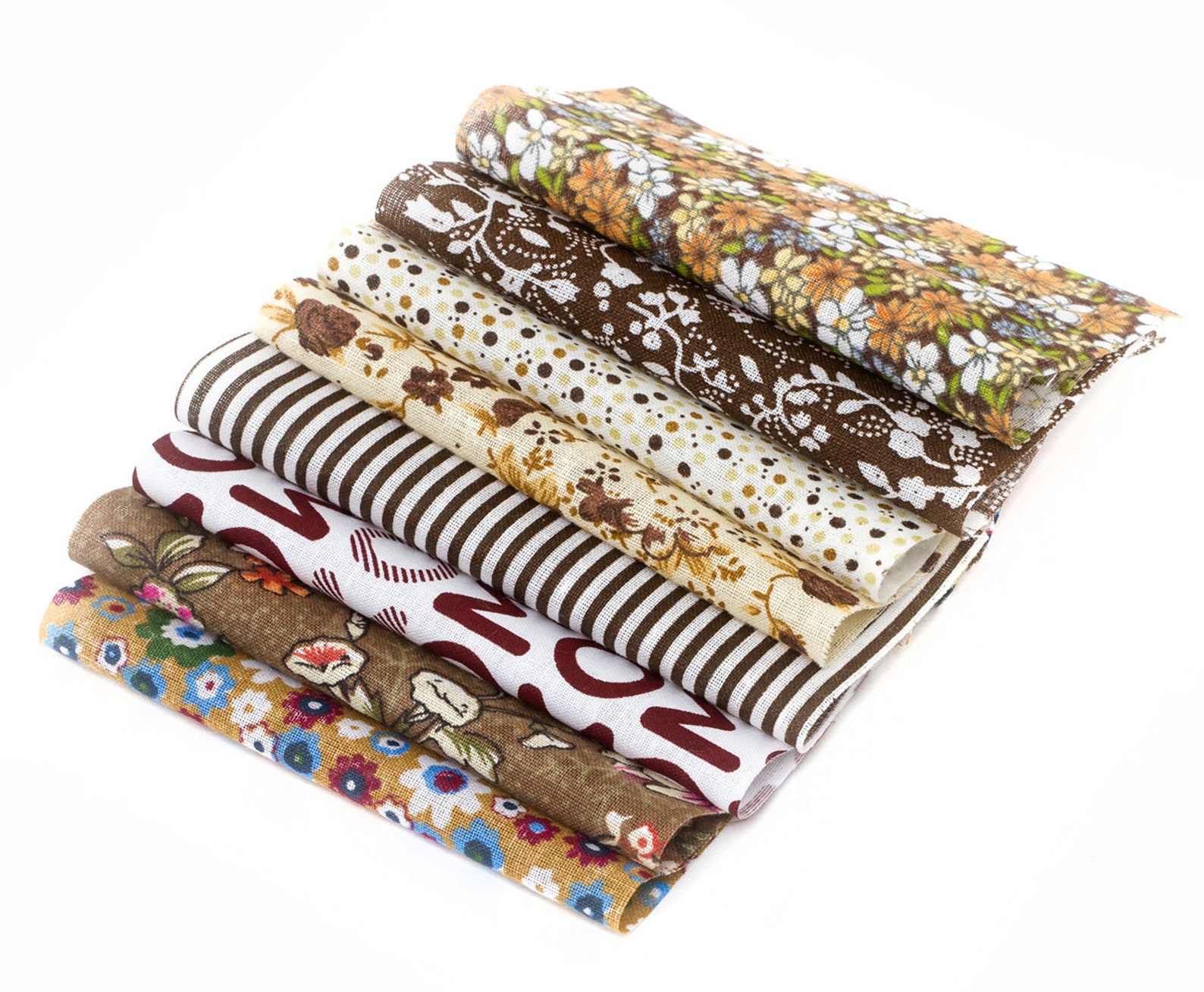 50pcs Different Pattern Patchwork Fabric Craft Printed Cotton | Etsy