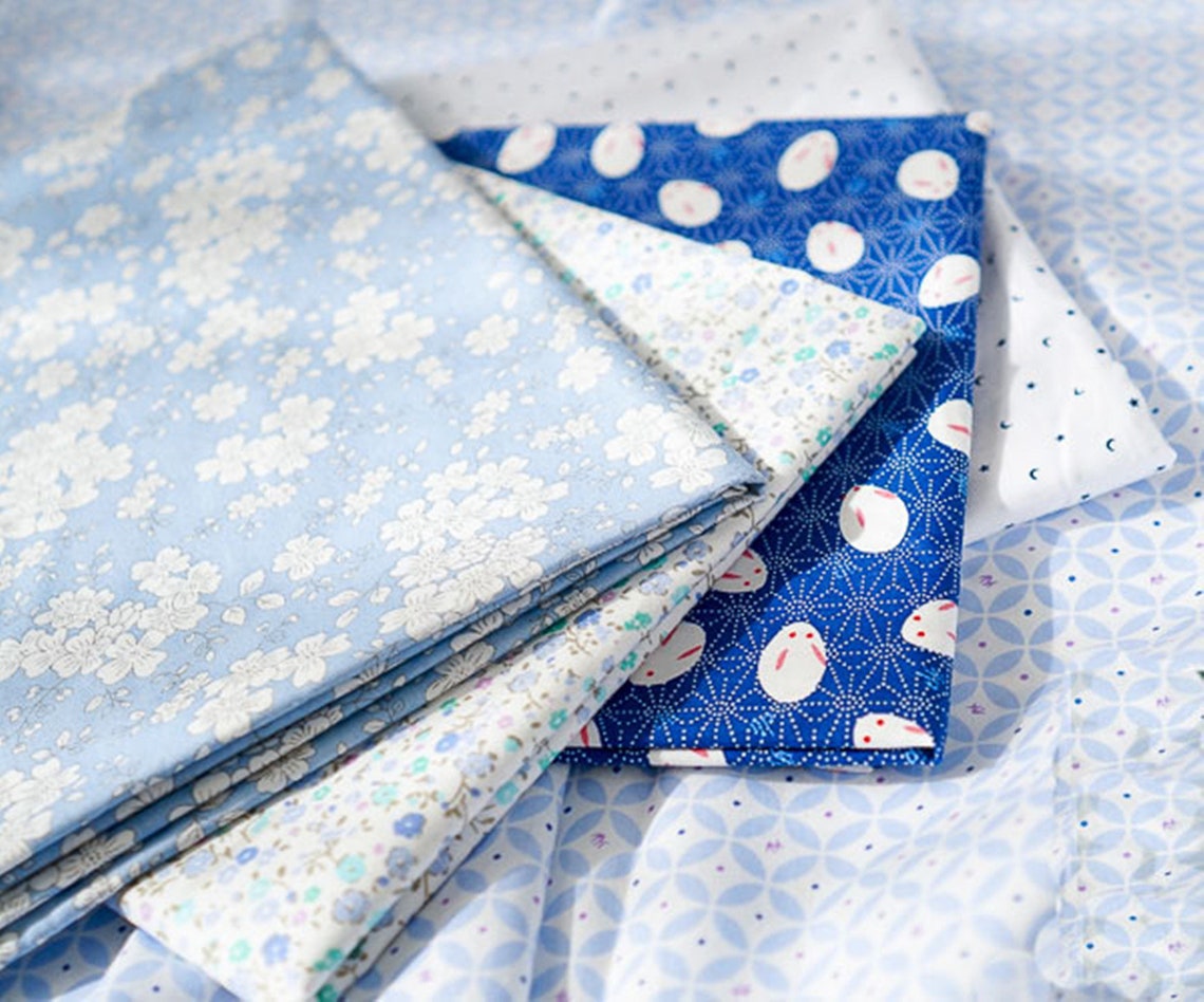 12 Different Pattern Polyester Patchwork Fabric Bundle Squares - Etsy