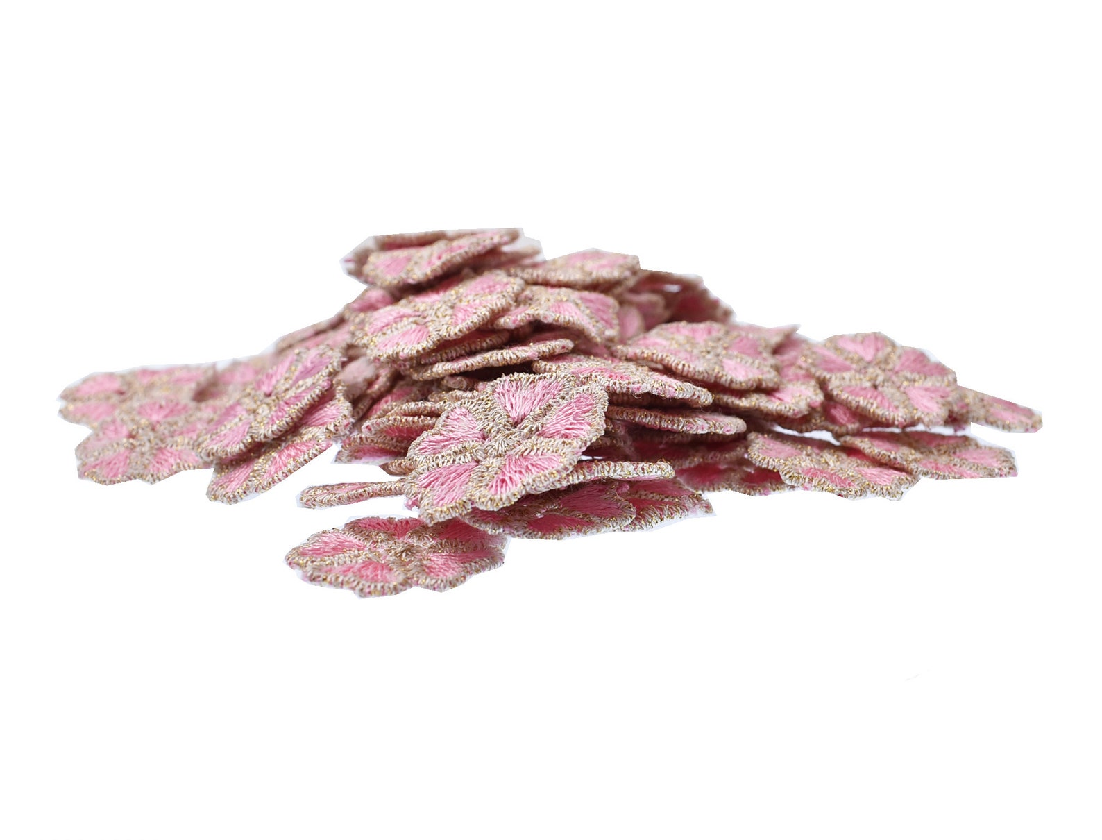 100PCS Pink Color Small Daisy Flower Patch Stickers Embroidery | Etsy