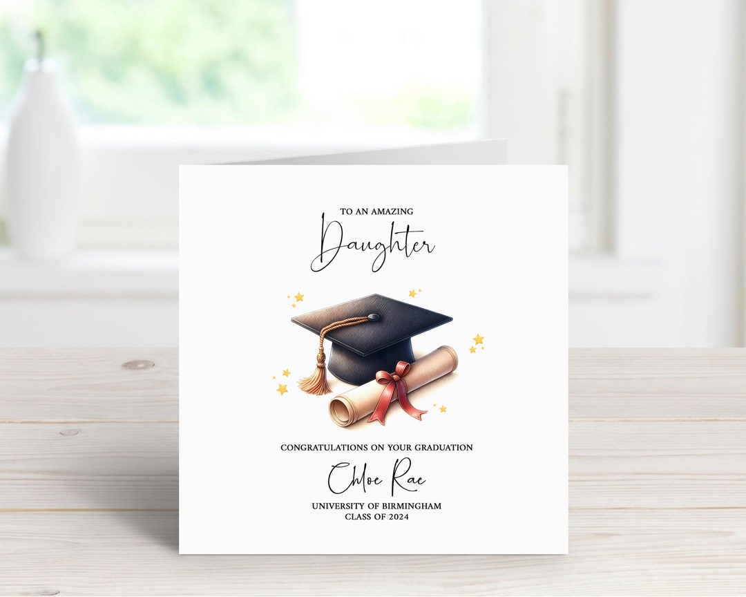 Personalised Graduation Card Daughter Graduation Card Son Graduation ...