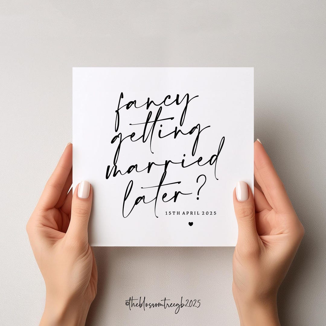 Fancy Getting Married Later | Wedding Day Card | Fiancé Card | Husband ...