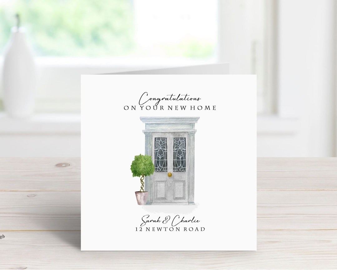 New Home Card | Personalised New Home Card | New House Card ...