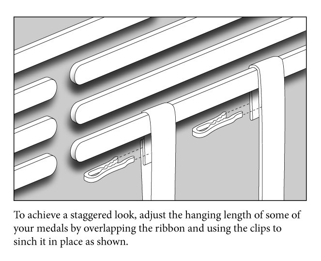 Ribbon Clip Packet - Clips for Shortening or Staggering Ribbon Length ...