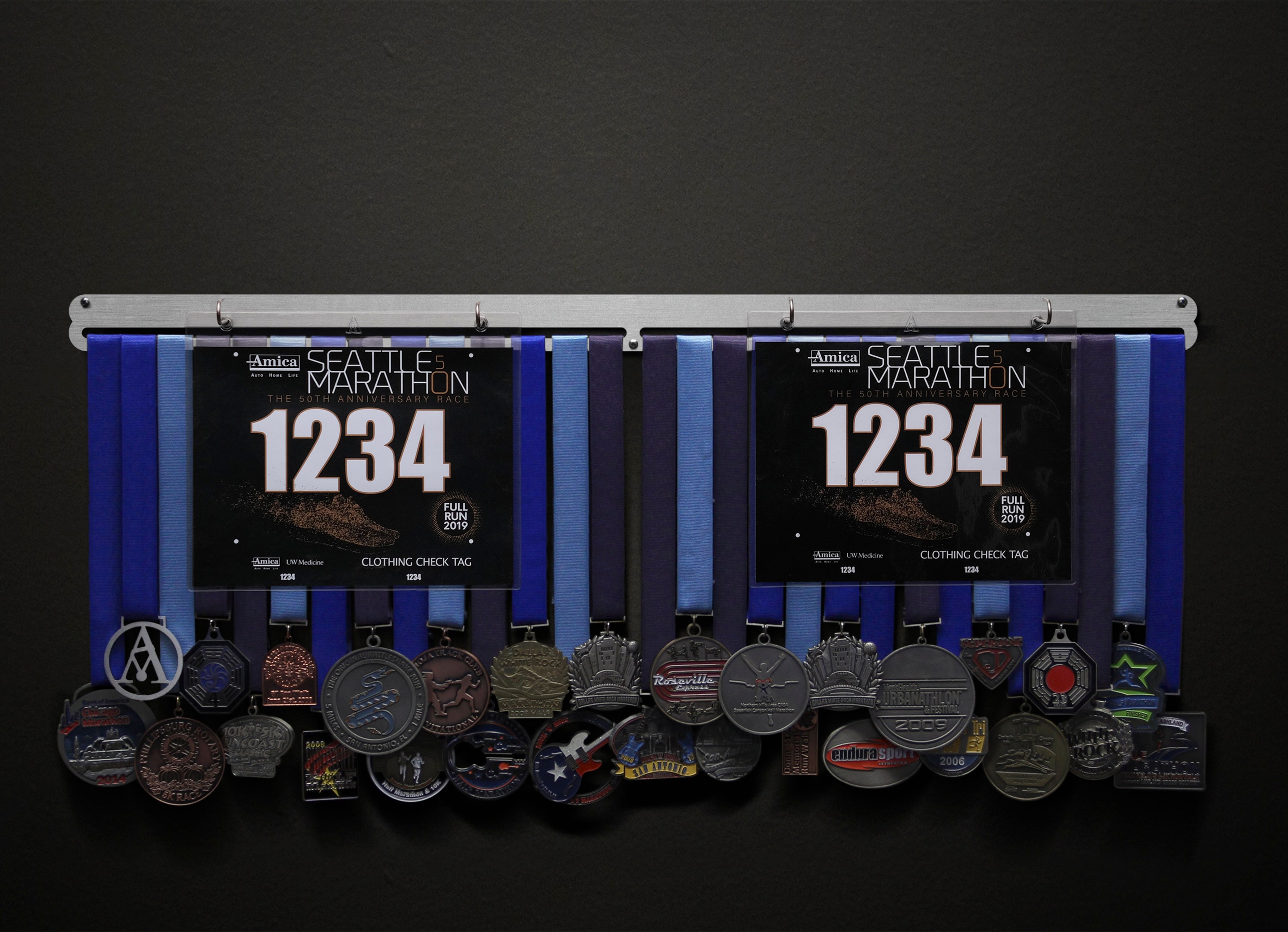 Hang Bar Only Bib Display BIB Medals Display Your Bibs | Etsy