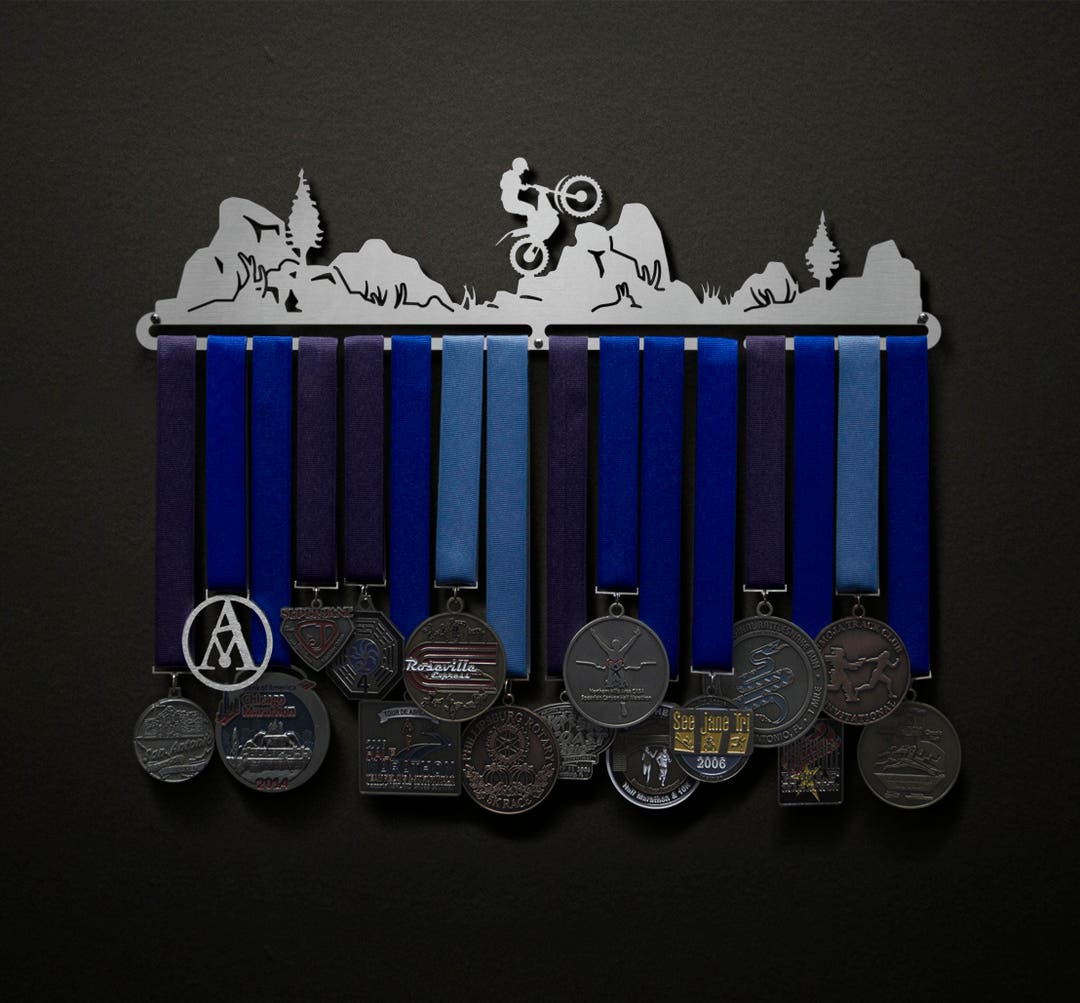 Trials Bike - Allied Medal Hanger Holder Display Rack - Etsy