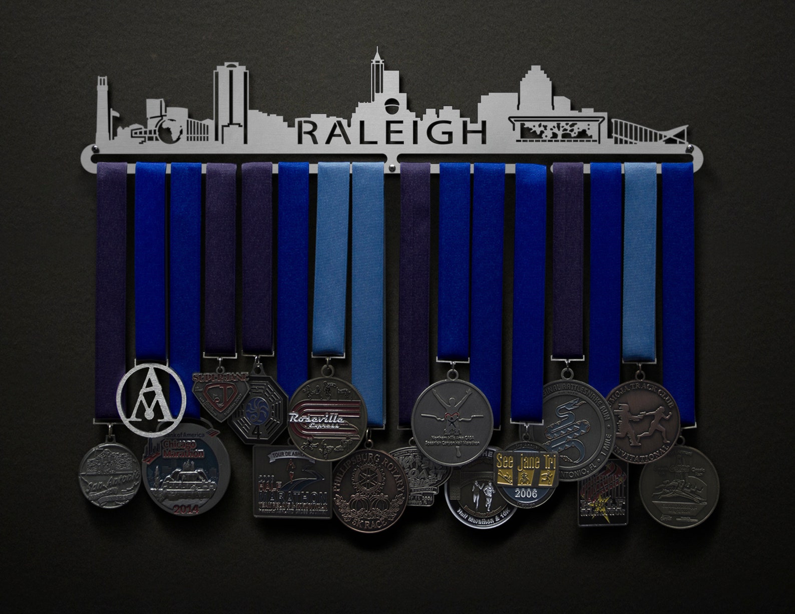 Raleigh Cityscape Allied Medal Hanger Holder Display Rack - Etsy