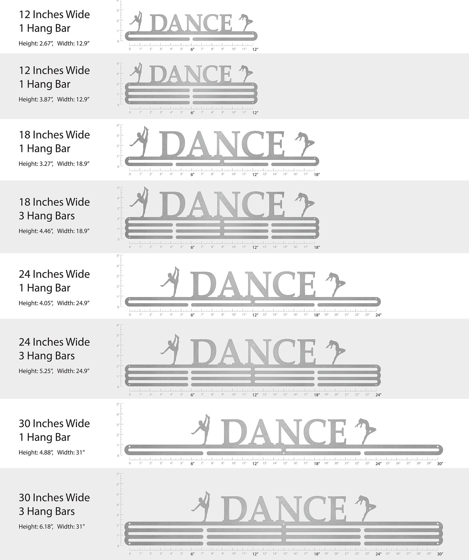 Dance Male or Female Figures Available Allied Medal Hanger | Etsy