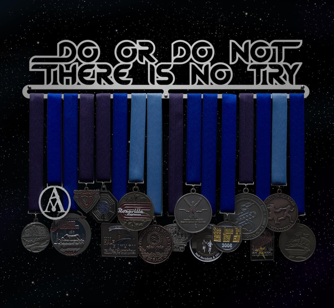 Do or Do Not There is No Try - Allied Medal Hanger Holder Display Rack ...
