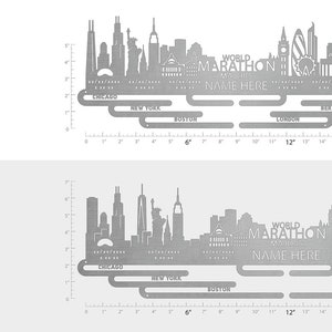 Custom! World Marathon Majors - Cityscape Edition - With Finish Dates ...