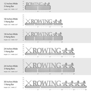 Rowing - Allied Medal Hanger Holder Display Rack - Etsy