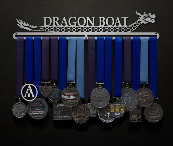 Dragon Boat Design with Dragon Boat text Allied Medal Hanger | Etsy