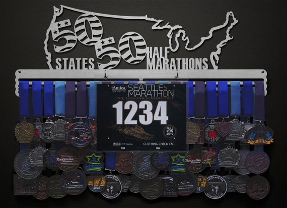 50 States 50 Marathons or Half Marathons or | Etsy