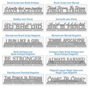 Custom Bib Display With Two Lines of Text - BIB + Medals - Display Your ...