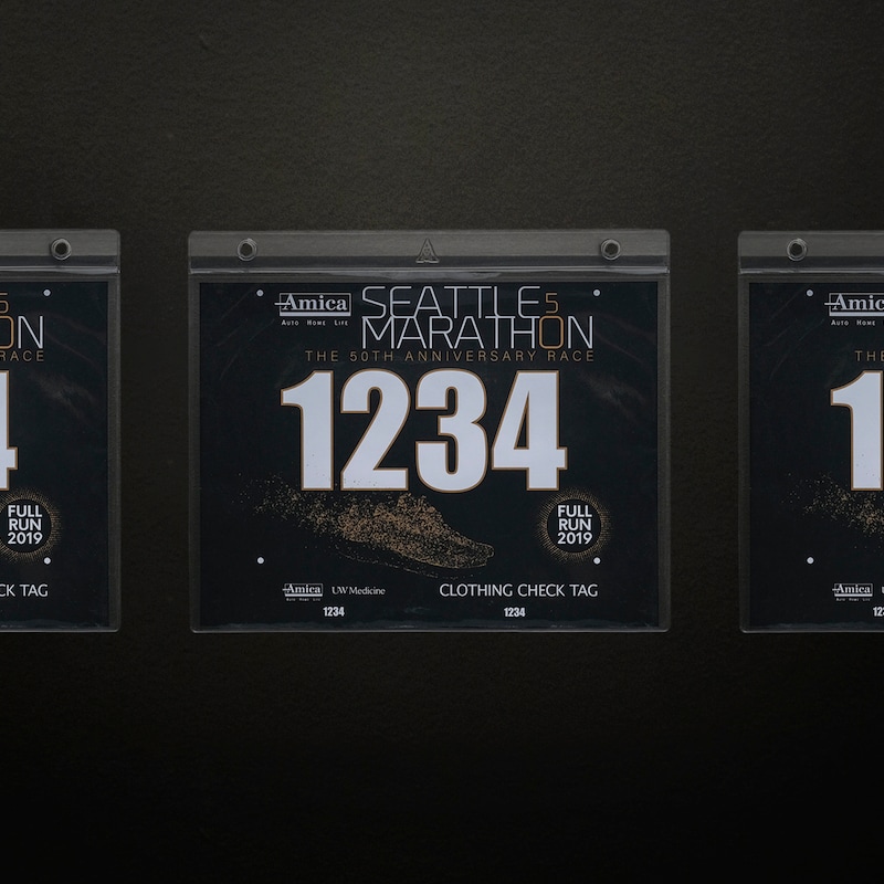 5k Bib Display - Etsy