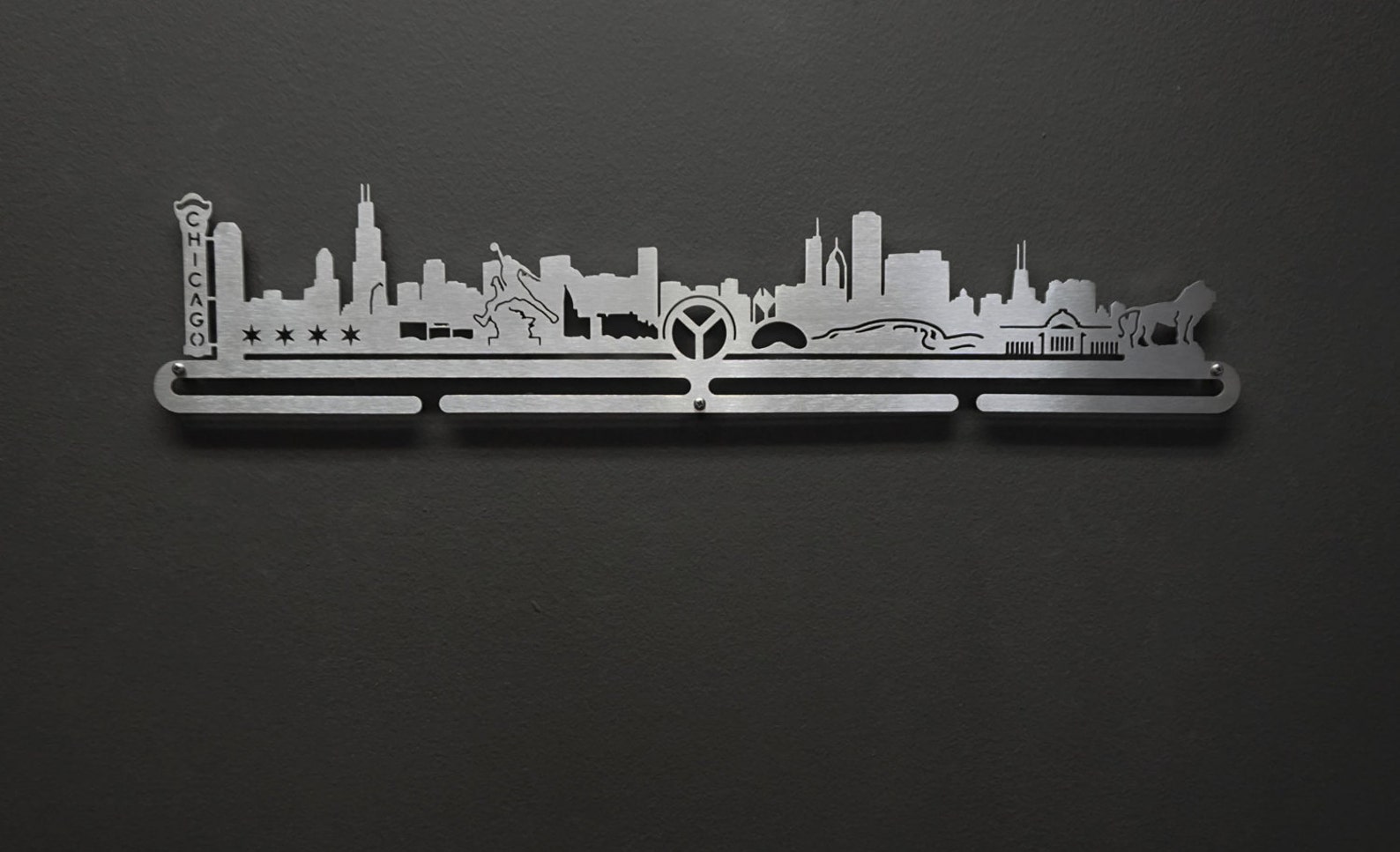 Chicago Cityscape - Allied Medal Hanger Holder Display Rack - Etsy