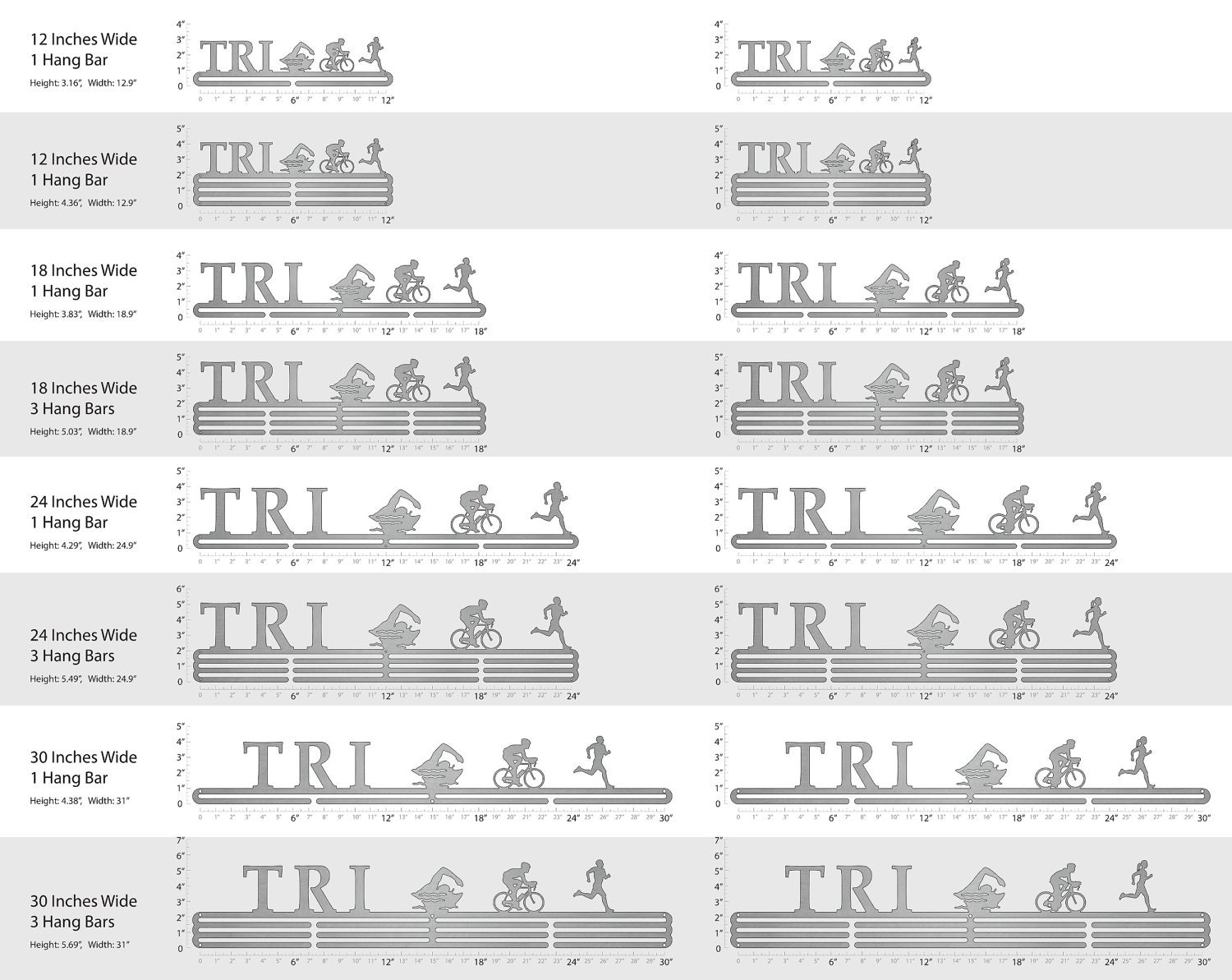 Triathlon Figures With tri Text Male or Female | Etsy