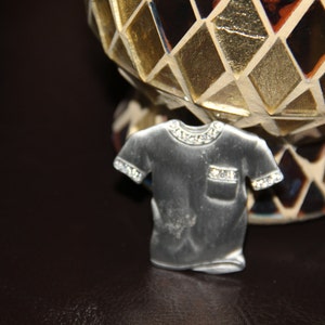 JJ Jonette Pewter Pin Bling Shirt 1980's Signed Clothing - Etsy