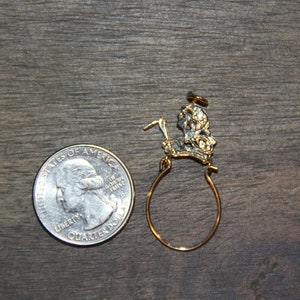 14K Solid Gold 1920's Cigarette Smoking Lady Charm Holder 1990s Gold ...