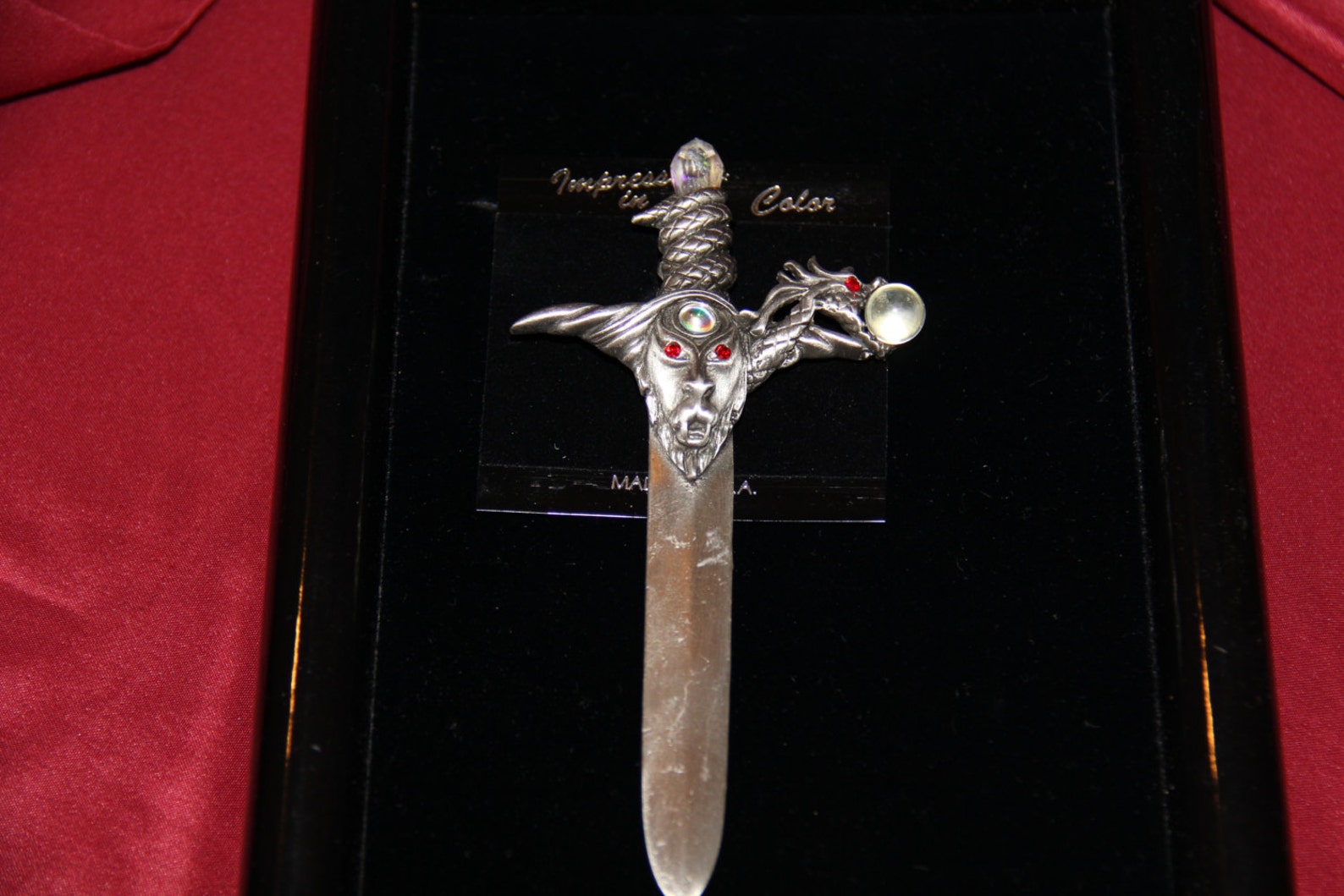 JJ Jonette Vintage Signed Artifacts MERLIN Snake Dagger Pewter - Etsy
