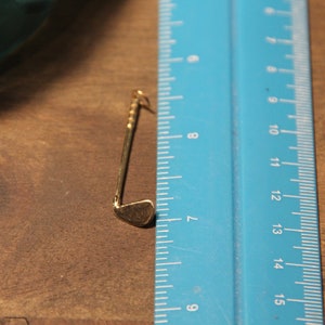 14K Gold Golf Club Charm/pendant Vintage New From the 1990s Unique ...