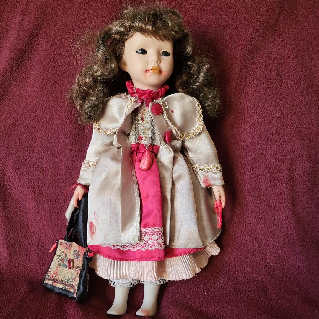 Cannibal Cathy - OOAK Creepy Custom Doll - Weird Gothic Scary Haunted ...
