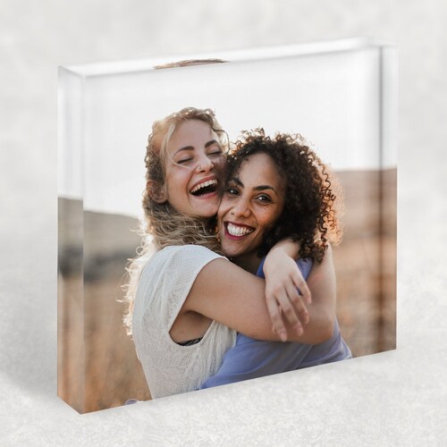 Acrylic Glass Photo Frame Block Custom Acrylic Block Photo - Etsy