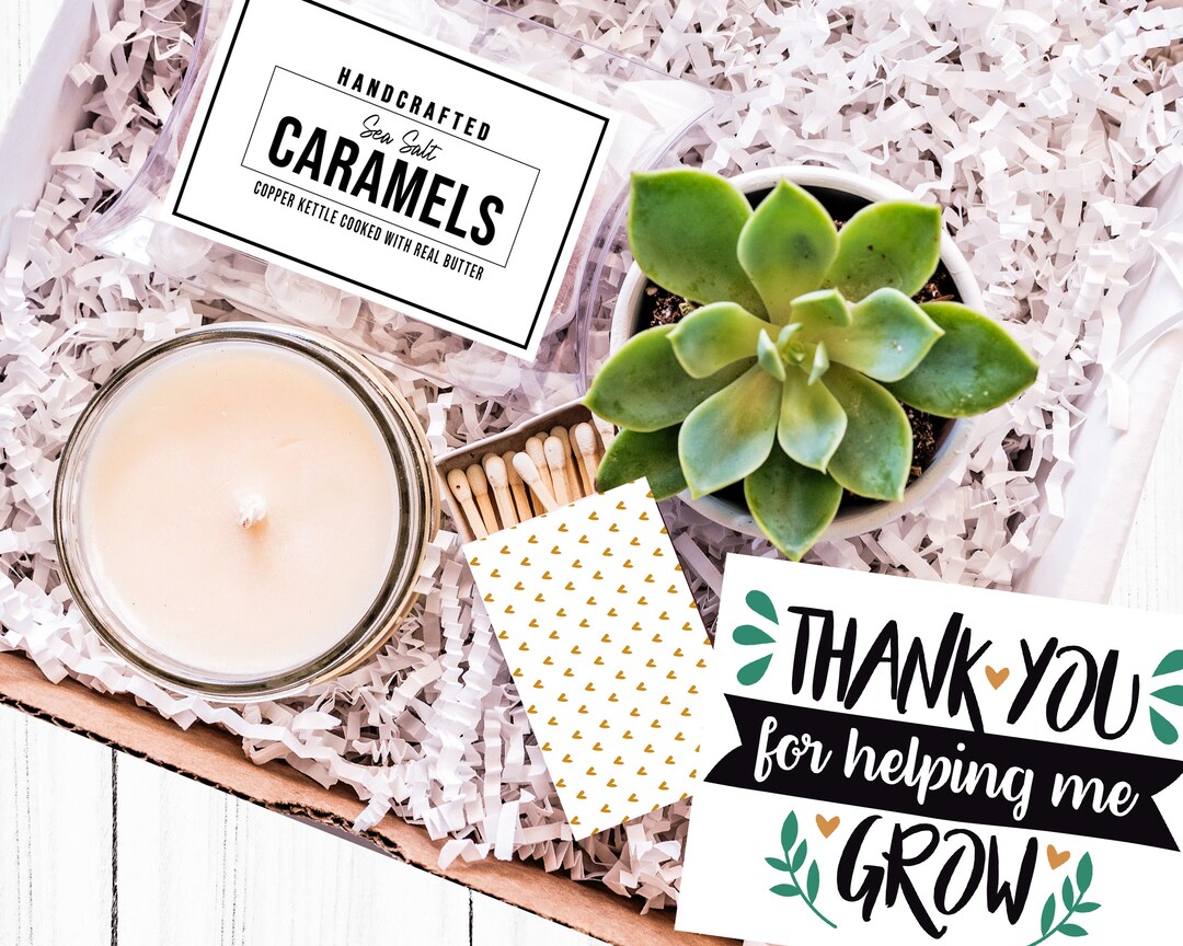 Thank You Gift Box, Friend Appreciation Gift, Thank You for Helping Me ...