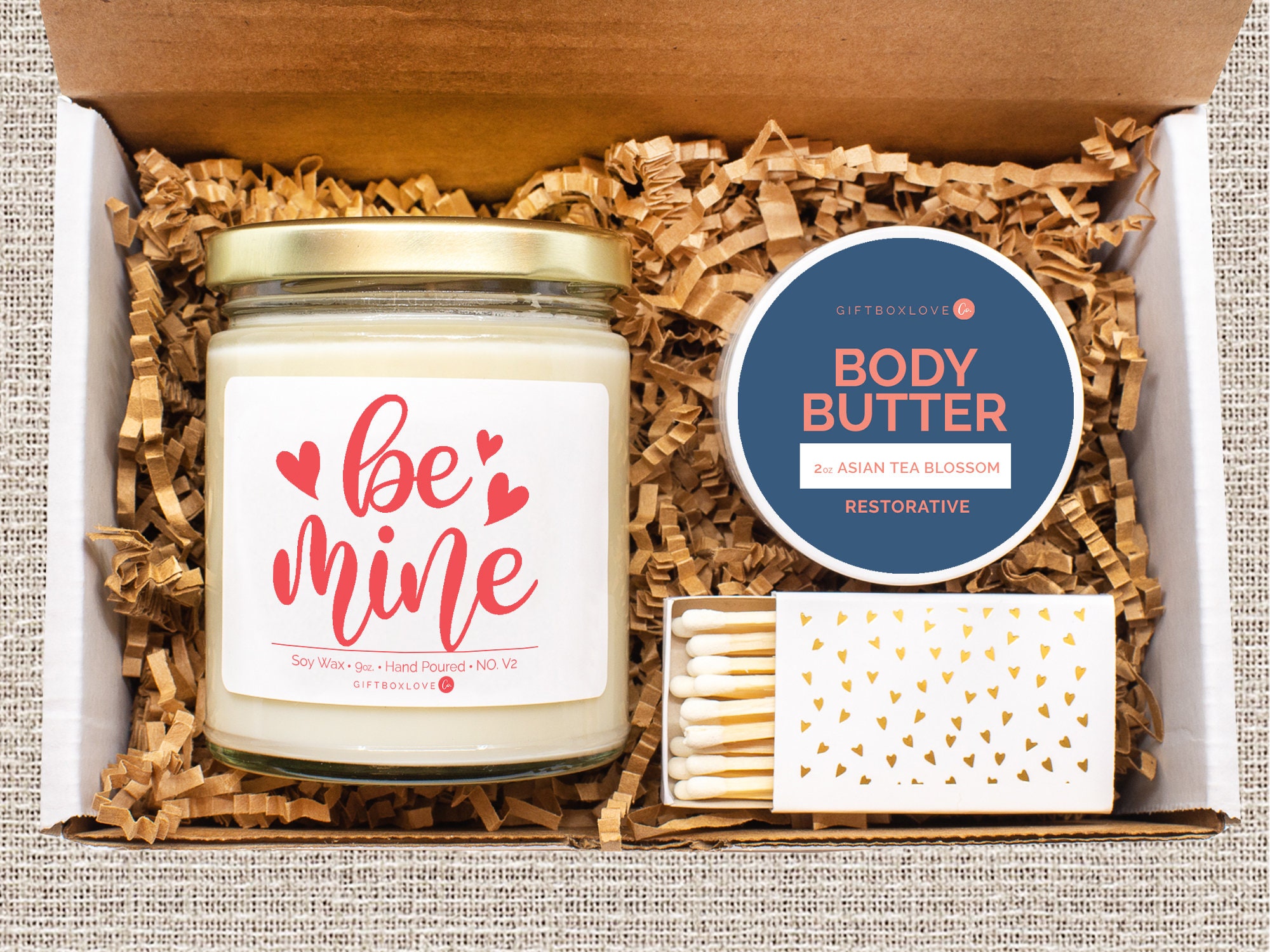 Be Mine Valentine's Gift Box Spa Box for Woman - Etsy