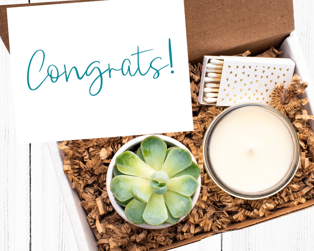 Congrats Gift, Congratulations Gift Box, Personalized Gift, Care ...