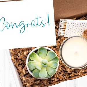 Congrats Gift, Congratulations Gift Box, Personalized Gift, Care ...