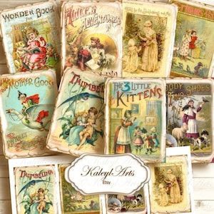 Printable ,fairy Tales, ATC, Card Making, Shabby Chic, Ephemera ...