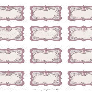 Kitchen, Labels,stickers, Storage, Vintage, Pink, Blank Labels,kitchen ...