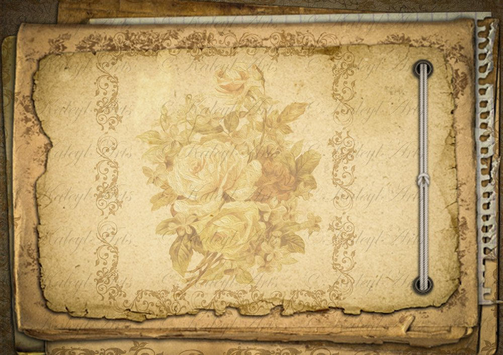 Romeo and Juliet Scrapbook,journal, Vintage Album, Shabby Chic, Diary ...